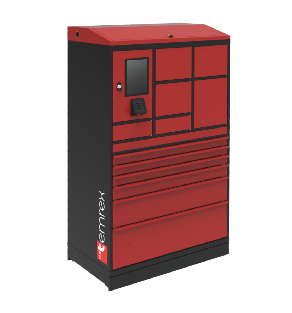 Automat wydający szafkowo-szufladowy - urządzenie vendingowe LOCKERMIX ...